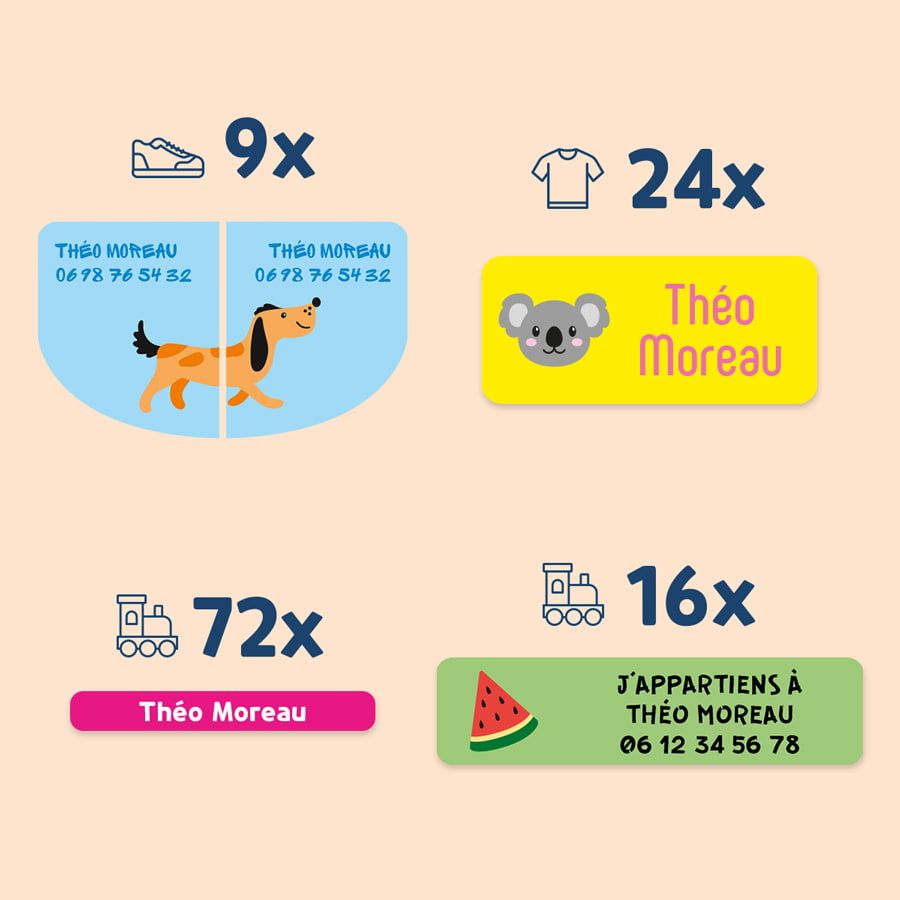 Étiqueter les fournitures scolaires: les indispensables pour la rentrée ...