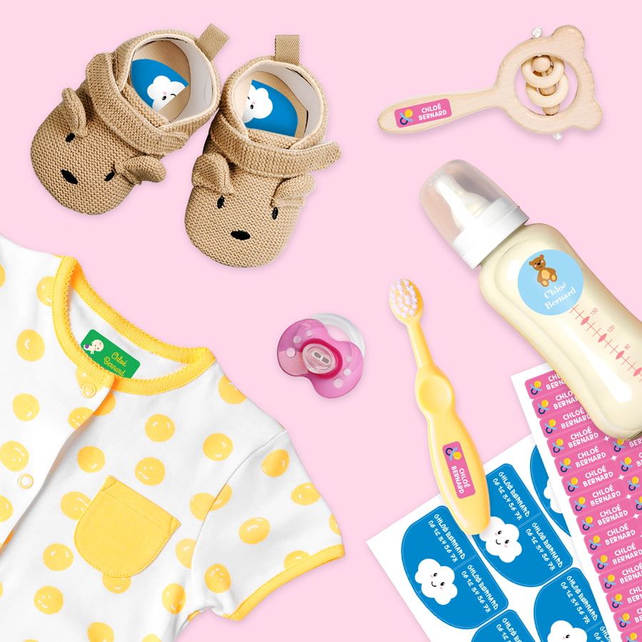 Pack Crèche - 129 étiquettes nominatives | stickerkid.fr