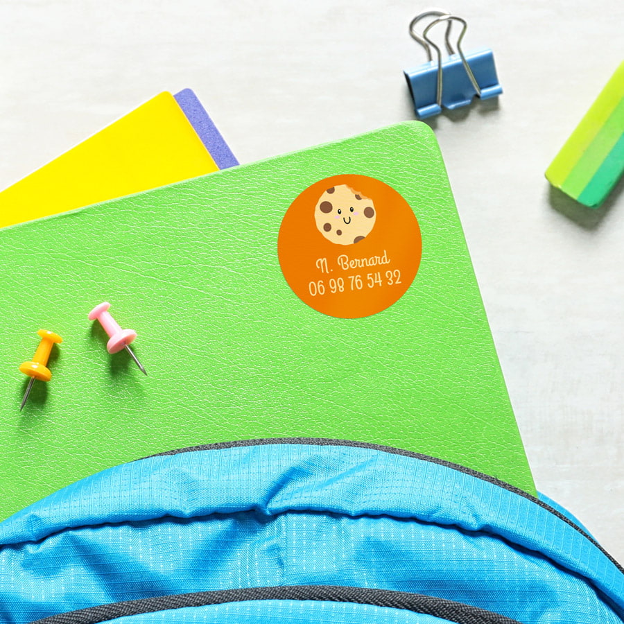 Étiquettes rondes autocollantes et personnalisables Stickerkid.fr